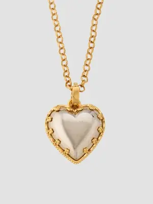 Dolce & Gabbana Bijoux Two-tone Heart Pendant Necklace