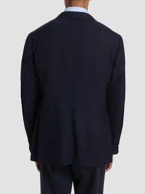 Isaia Capri Wool Jacket - Navy