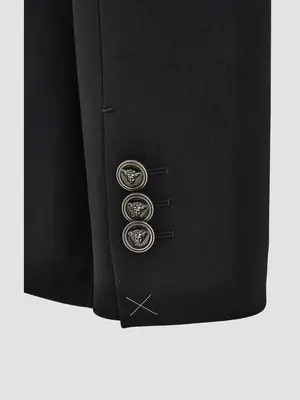 Versace Stretch-virgin Wool Peak-lapel Blazer
