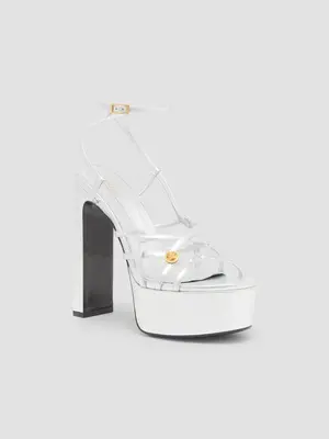 Versace Medusa 140mm Leather Platform Sandals