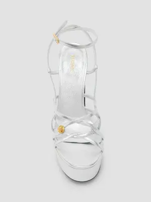 Versace Medusa 140mm Leather Platform Sandals