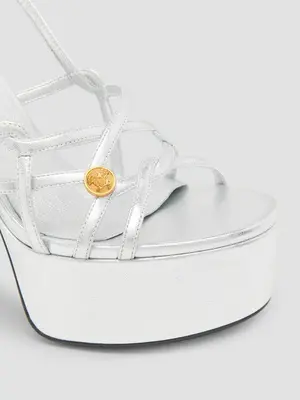 Versace Medusa 140mm Leather Platform Sandals