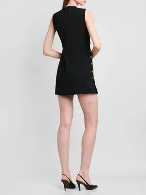 Versace Medusa Button Cady Mini Dress