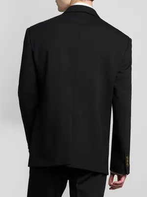 Versace Embellished Stretch Wool Evening Jacket