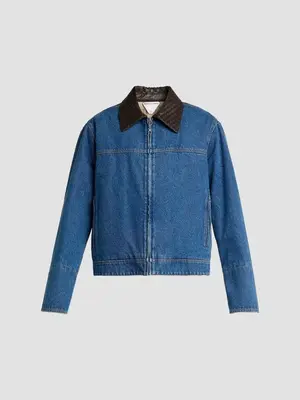 Bottega Veneta Medium Indigo Denim Padded Jacket