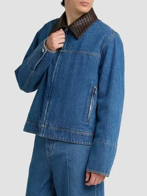 Bottega Veneta Medium Indigo Denim Padded Jacket