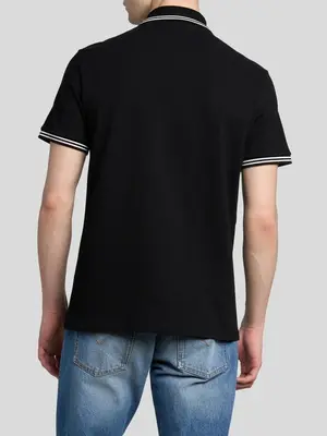 Versace Medusa-embroidered Cotton Polo Shirt