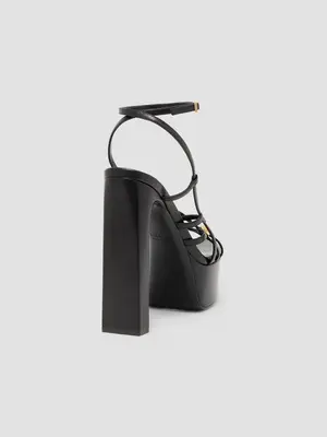 Versace 140mm Medusa-detail Leather Platform Sandals
