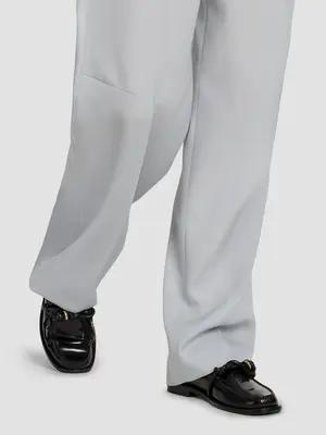 JIL SANDER Braided-design Leather Loafers