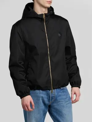 Versace Nylon Twill Hooded Jacket