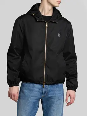 Versace Nylon Twill Hooded Jacket