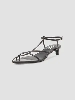 JIL SANDER Strappy 35mm Leather Kitten Heel Sandals