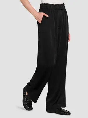 JIL SANDER Satin Wide-leg Trousers