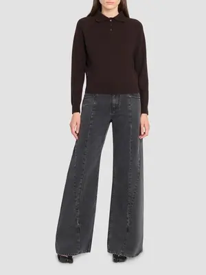 MAISON MARGIELA Cut-out Wide-leg Jeans