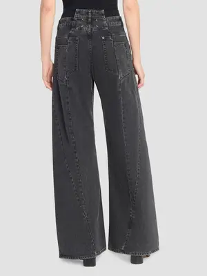 MAISON MARGIELA Cut-out Wide-leg Jeans