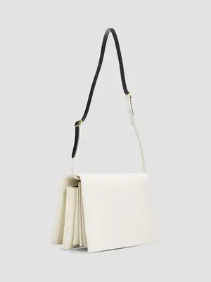 JIL SANDER Small Leather File Bag - Eggshell