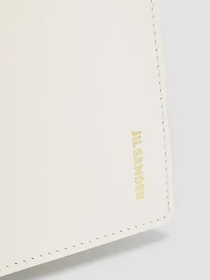 JIL SANDER Small Leather File Bag - Eggshell