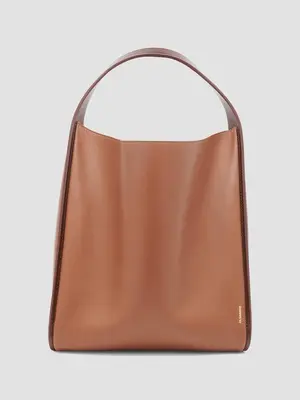 JIL SANDER Pivot Leather Tote Bag