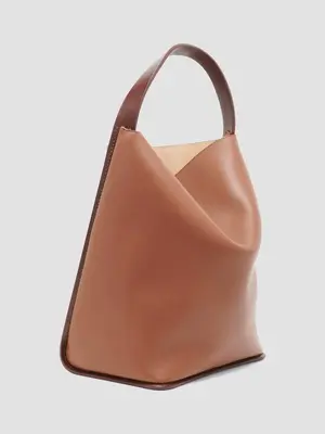JIL SANDER Pivot Leather Tote Bag
