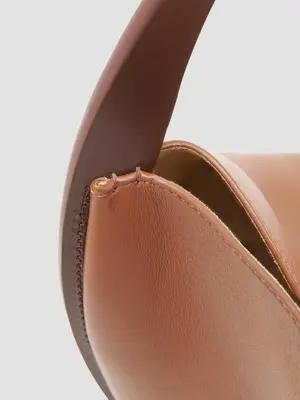 JIL SANDER Pivot Leather Hobo Bag - Grape