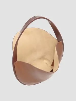 JIL SANDER Pivot Leather Hobo Bag - Grape