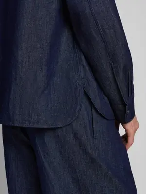 JIL SANDER Chambray Button-front Utility Shirt