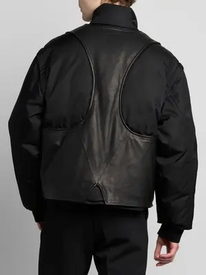 Versace Layered Stand-collar Down Jacket