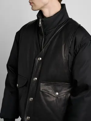 Versace Layered Stand-collar Down Jacket