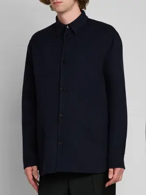 JIL SANDER Double Wool Shirt Jacket