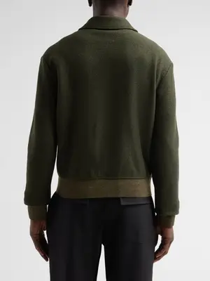 JIL SANDER Felted Wool-blend Jersey Jacket