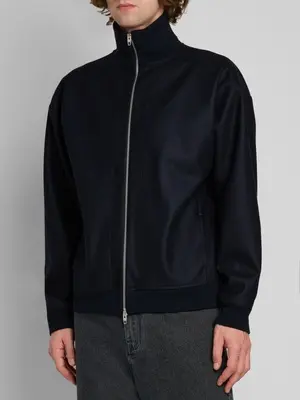 JIL SANDER Melton Wool Zip-front Jacket