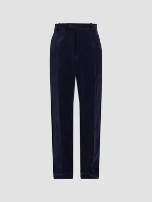 JIL SANDER Cotton-linen Velvet Trousers