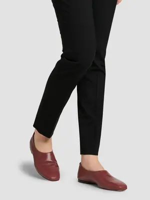 JIL SANDER Prince Leather Ballerina Flats