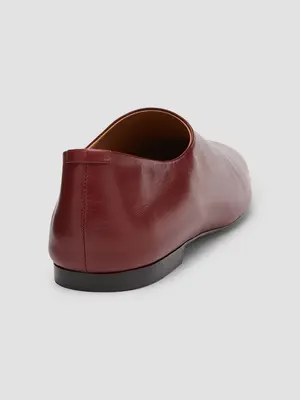 JIL SANDER Prince Leather Ballerina Flats