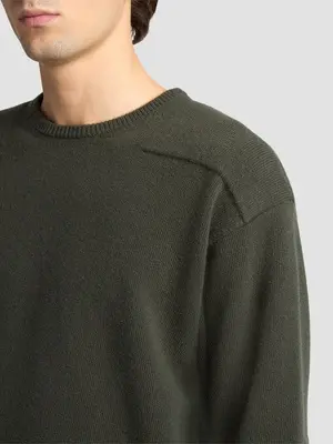 JIL SANDER Saddle Shoulder Wool-blend Sweater
