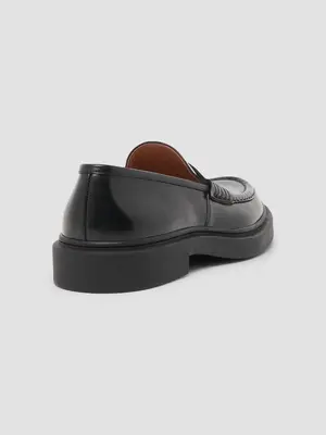 JIL SANDER Leather Penny Loafers