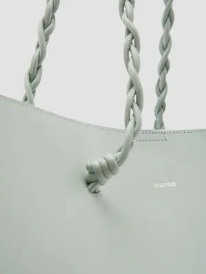 JIL SANDER Tangle East West Leather Shopper Tote Bag
