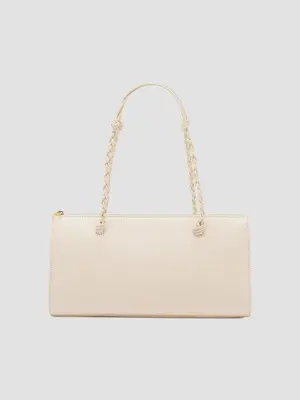 JIL SANDER Tangle Tent Leather Shoulder Bag - Eggshell