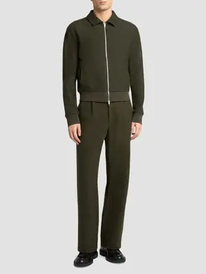 JIL SANDER Felted Wool-blend Trousers