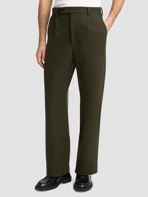 JIL SANDER Felted Wool-blend Trousers