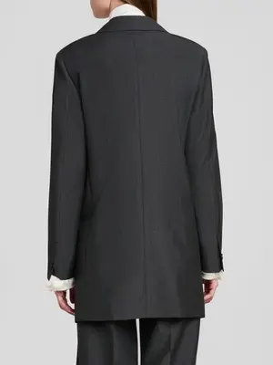 JIL SANDER Wool-mohair Single-breasted Jacket