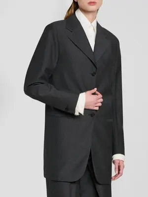 JIL SANDER Wool-mohair Single-breasted Jacket