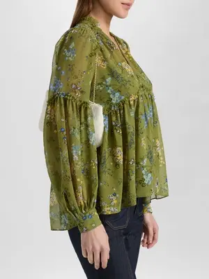 Cinq À Sept Windswept Floral Edeline Top