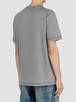 DIESEL® Logo-embroidered Cotton Jersey T-shirt