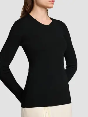 JIL SANDER Rib-knit Crewneck Sweater