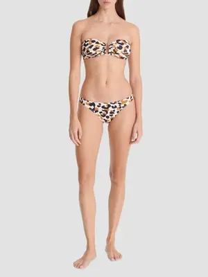 ERES Perle Printed Bandeau Bikini Top