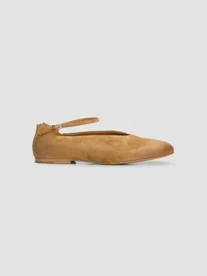 JIL SANDER Elyss Suede Ballet Shoes