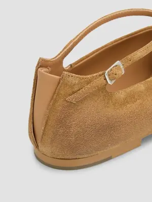JIL SANDER Elyss Suede Ballet Shoes