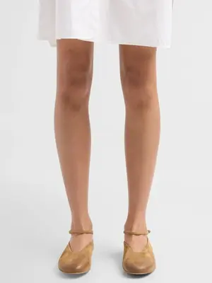 JIL SANDER Elyss Suede Ballet Shoes