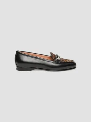 Santoni Leather Bit Loafers
